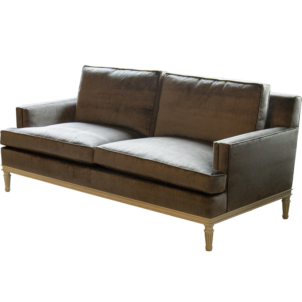 Custom Louis XVI Style Sofa – John Gregory Studio & Elias Guerrero Lighting
