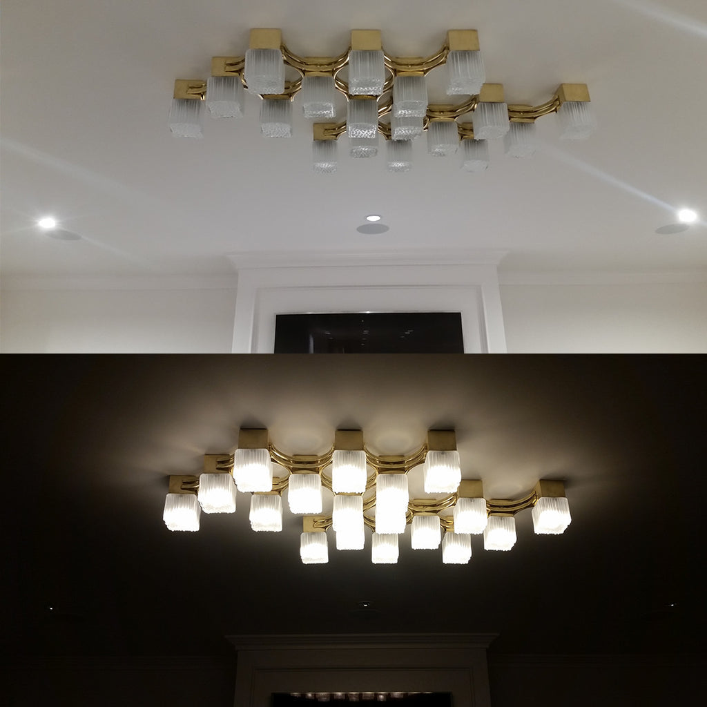 Brass & Murano Glass Ceiling Mounts – John Gregory Studio & Elias ...